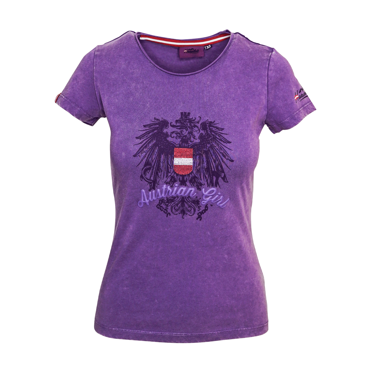 Austrian Girl Shirt | Österreich Shirt für Damen | Damen Glitzer T-Shirt