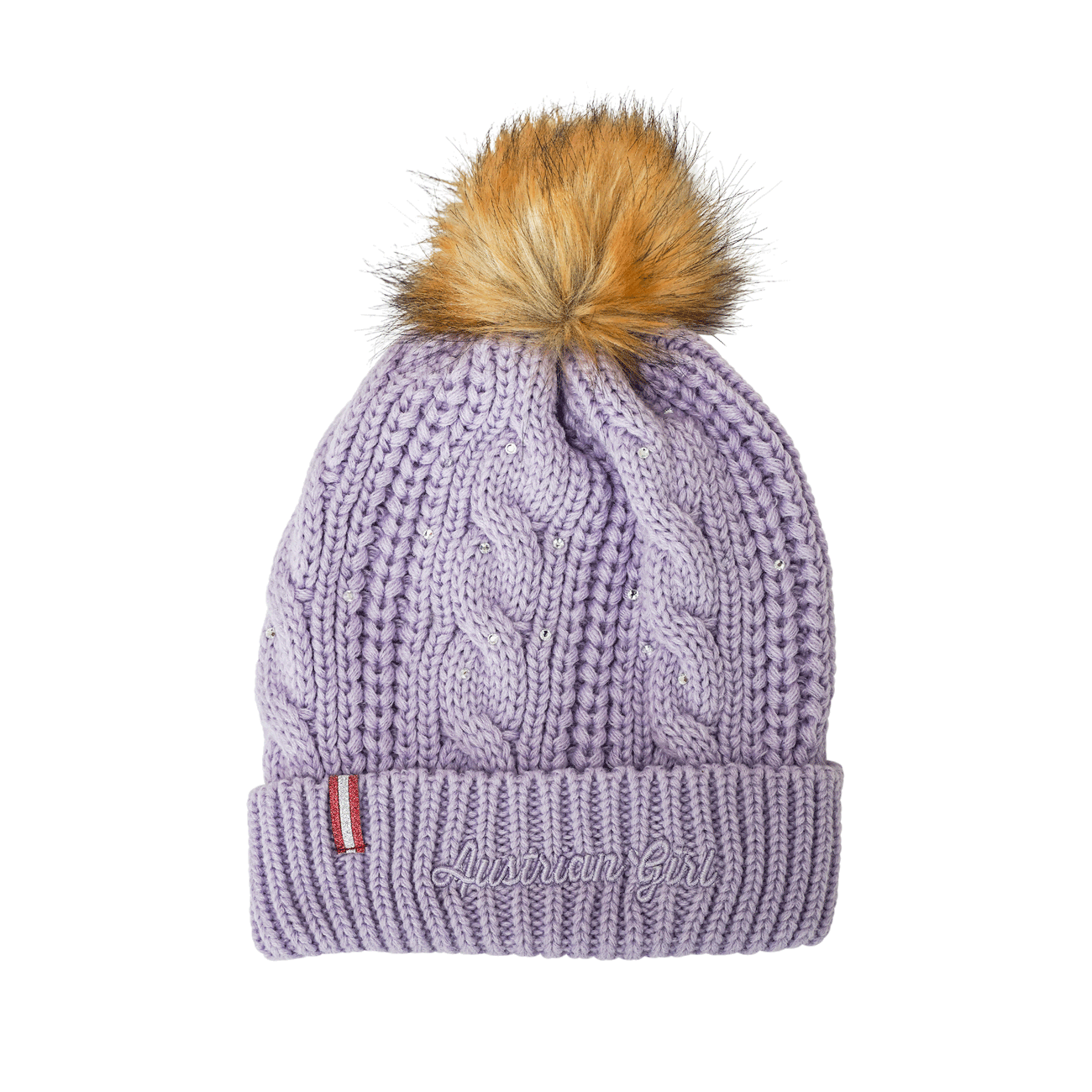 Austrian Girl Damen Winter Mütze lila | Damen Winter Haube Austria lila
